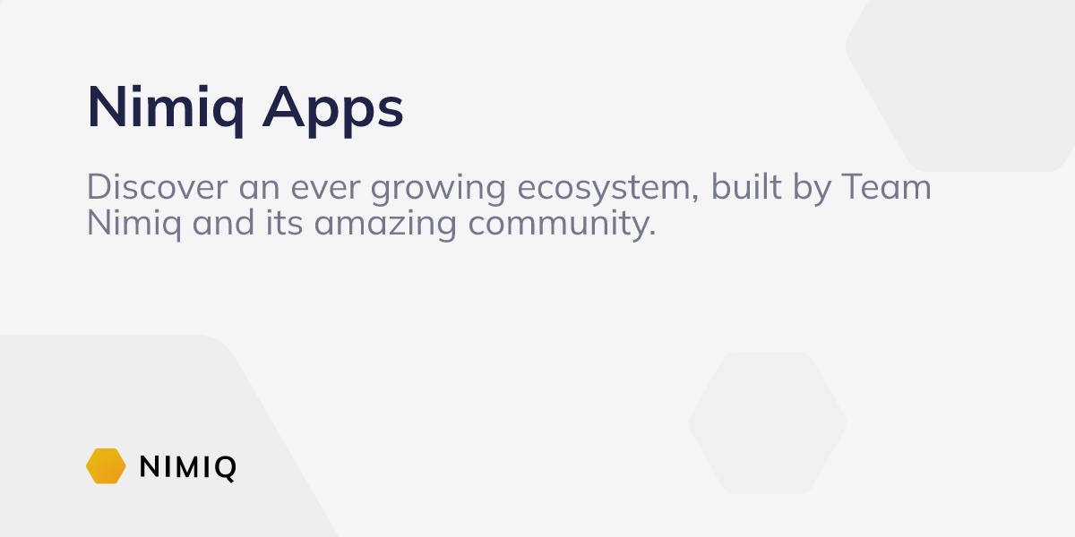 Nimiq Apps